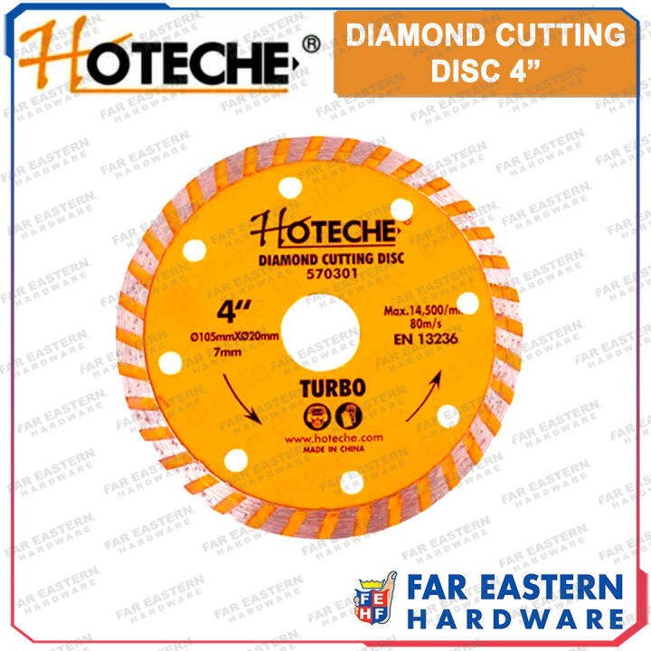 HOTECHE Diamond Cutting Disc 4" Turbo 570301 | Lazada PH