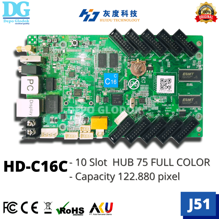 CONTROLLER HD C16 C WIFI - TERMURAH FULL COLOR VIDEOTRON CONTROLLER USB + LAN + WIFI - J51 ...