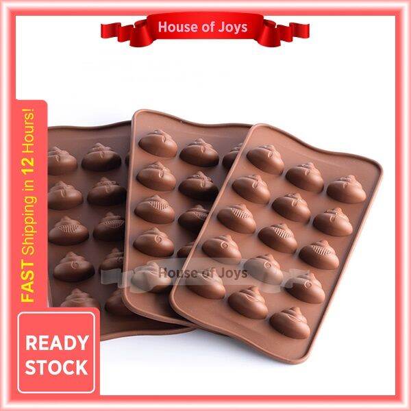 [Ready Stock] Pile of Poo Silicone DIY Mini Chocolate Mold Candy Mould ...