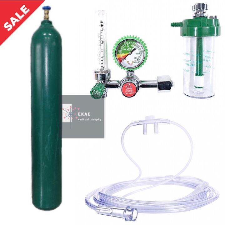 50lbs Medical Oxygen Tank with Medical Oxygen Regulator Full Content ...
