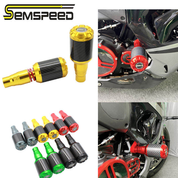 SEMSPEED เครื่องยนต์มอเตอร์ไซค์ Guard กันชน Slider Falling เครื่อง ...