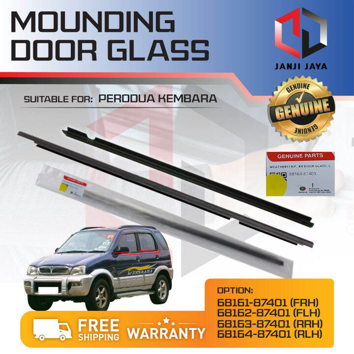 PERODUA KEMBARA MOULDING DOOR GLASS SEAL RUBBER OUTER STRIP WINDOW ...