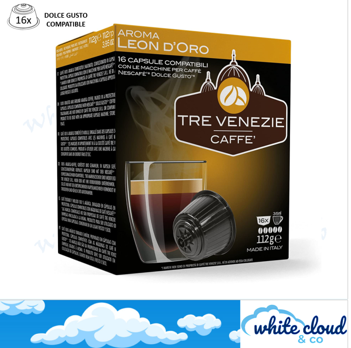 LEON D'ORO | Caffe Tre Venezie (Italy) Dolce Gusto Compatible Capsules ...