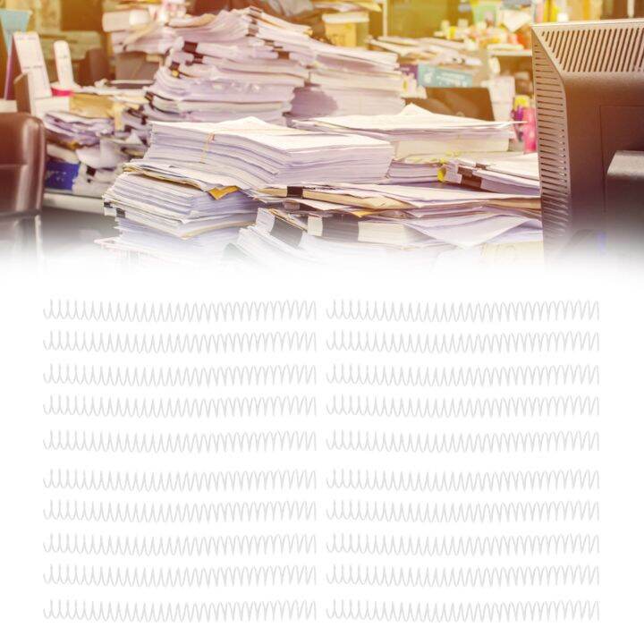 Plastic Spiral Binding Coils 30 Holes Non Break 20Pcs Easily Compile ...