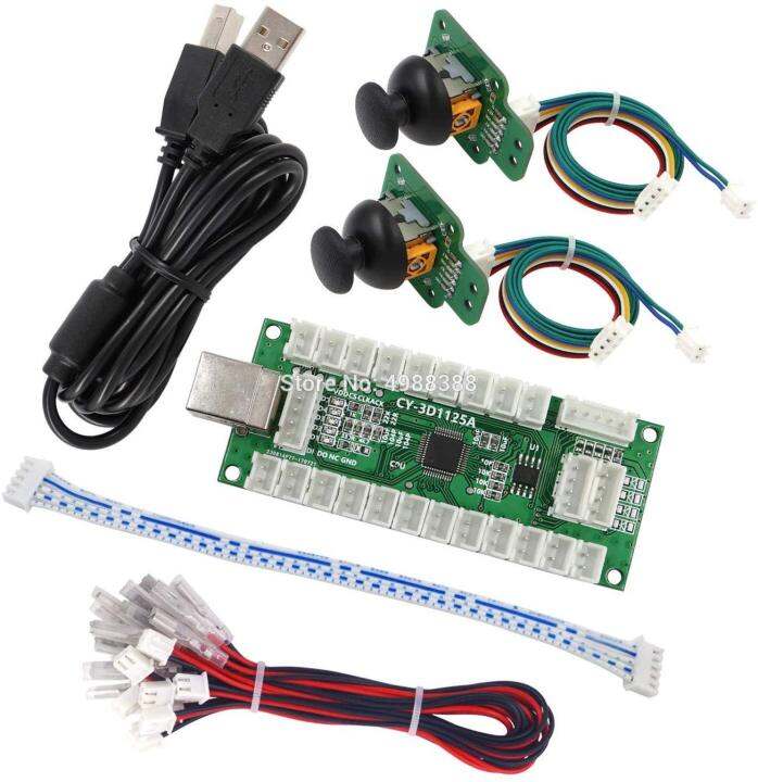 joystick Arcade Game Controller 3D Gamepad Analog Stick Sensor Fly Joystick USB Encoder Cable ...