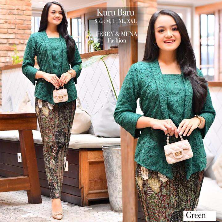 Kebaya Kurubaru brokat kebya wisuda kebaya pesta kebaya modern kebaya fashion rok plisket baju ...