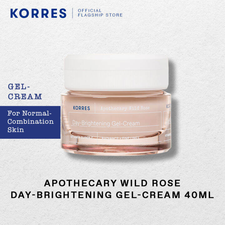 Korres Apothecary Wild Rose Day-Brightening Gel-Cream 40ml [Normal ...