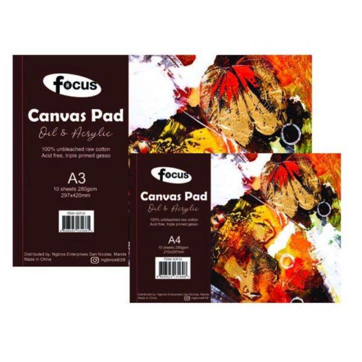 A4 Canvas Pad (280gsm/10 sheets) | Lazada PH