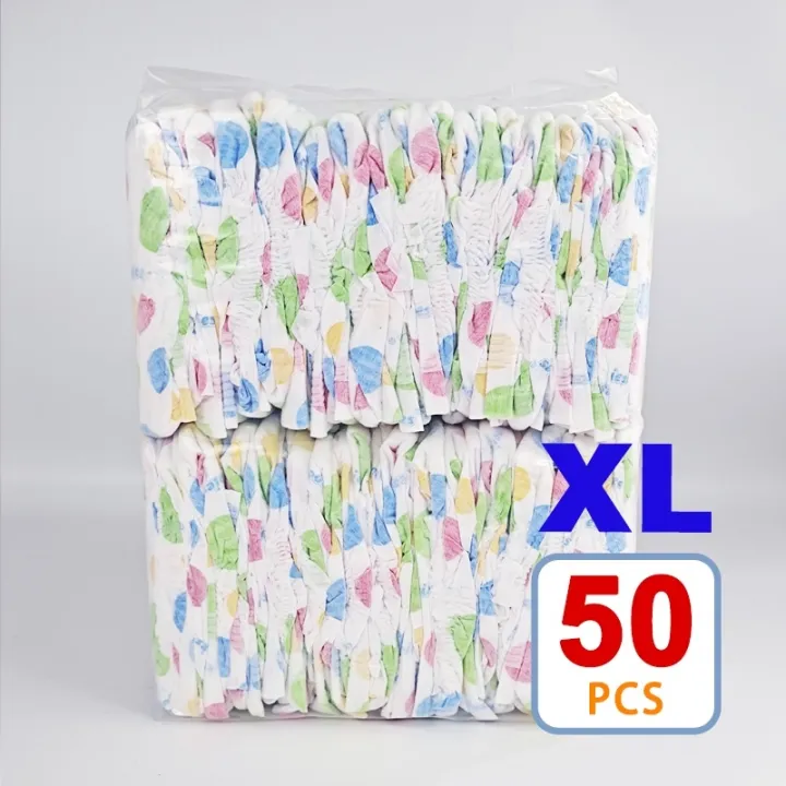 European Surprise Box Style Baby Diaper Tape XL Code (50pcs) Disposable ...
