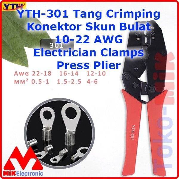 YTH-301 Tang Crimping Skun Bulat Jepit Tekan Press Clamps Plier | Lazada Indonesia