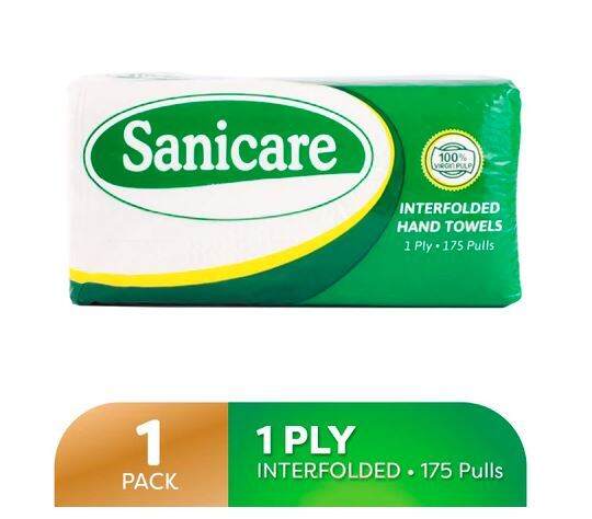 MP01 Sanicare Interfolded Hand Towel Tissue 1 Ply | Lazada PH