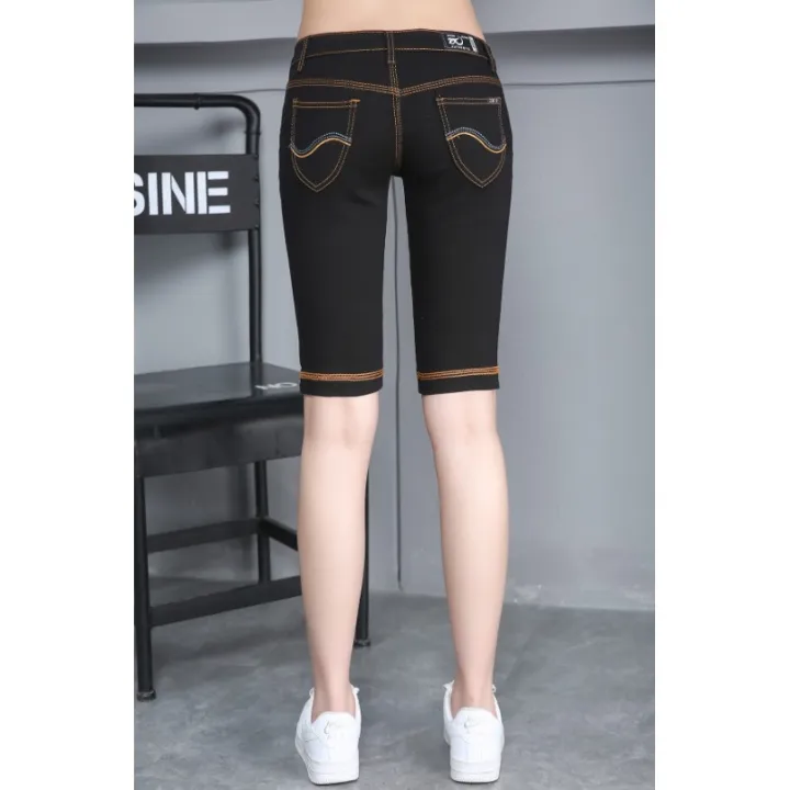 ZX JEANS 2021 NEW Casual vitality five-quarter pants skinny stretch ...