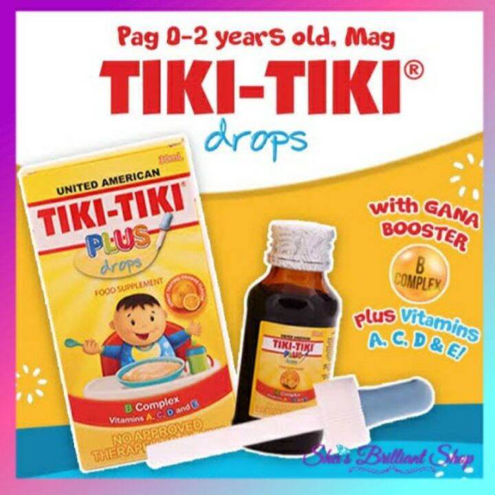 TIKI- TIKI Plus Drops Multi Vitamin Drops & Syrup 30ml | Lazada PH