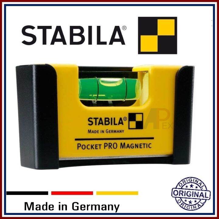 [ORIGINAL MADE IN GERMANY] STABILA Pocket PRO Magnetic Mini Spirit ...