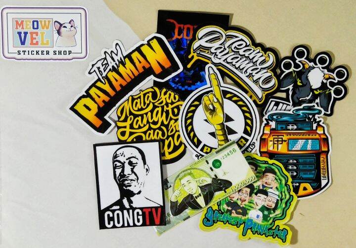 10 PCS TEAM PAYAMAN CONGTV VINYL STICKER PACK #2 // FOR AQUAFLASK ...
