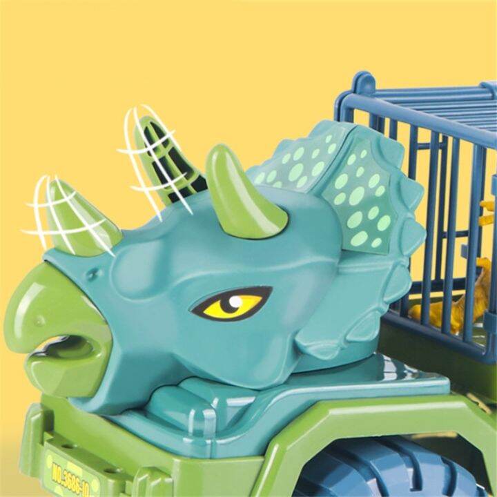Triceratops Tyrannosaurus Dinosaur Engineering Trucks Children's Toys ...