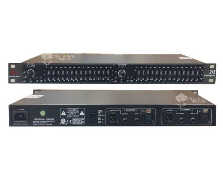 DBX 215XL Dual Channel 15-Band Graphic Equalizer (Black) | Lazada PH