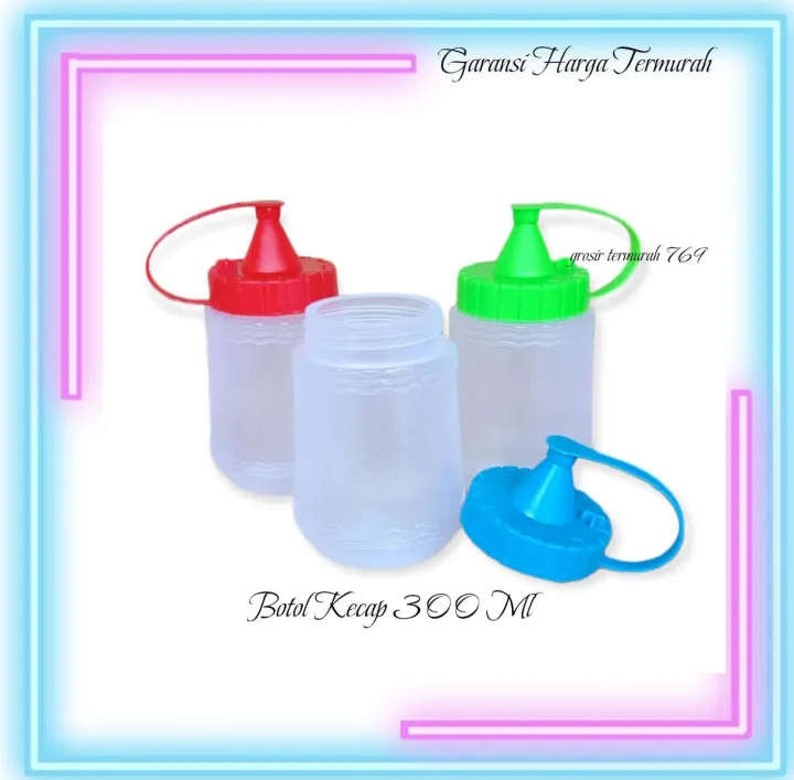 TERLARIS !! 3Pcs Botol Mayones 300mL / Botol Ketchup / Botol Kecap ...