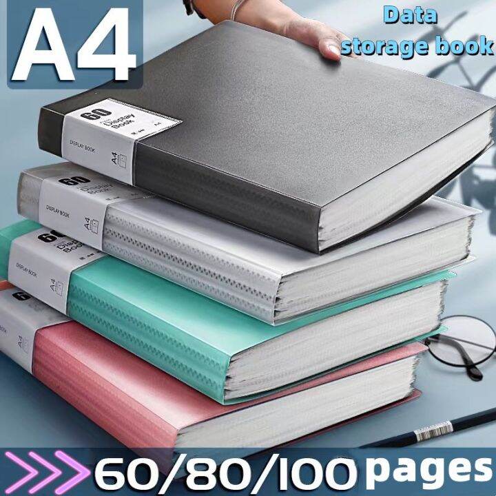 A4 Large capacity transparent folder paper storage multi-layer file ...