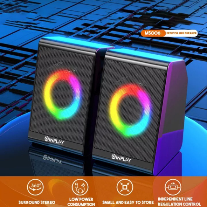 INPLAY MS006 MINI MULTIMEDIA SPEAKER WITH RGB LIGHT | Lazada PH