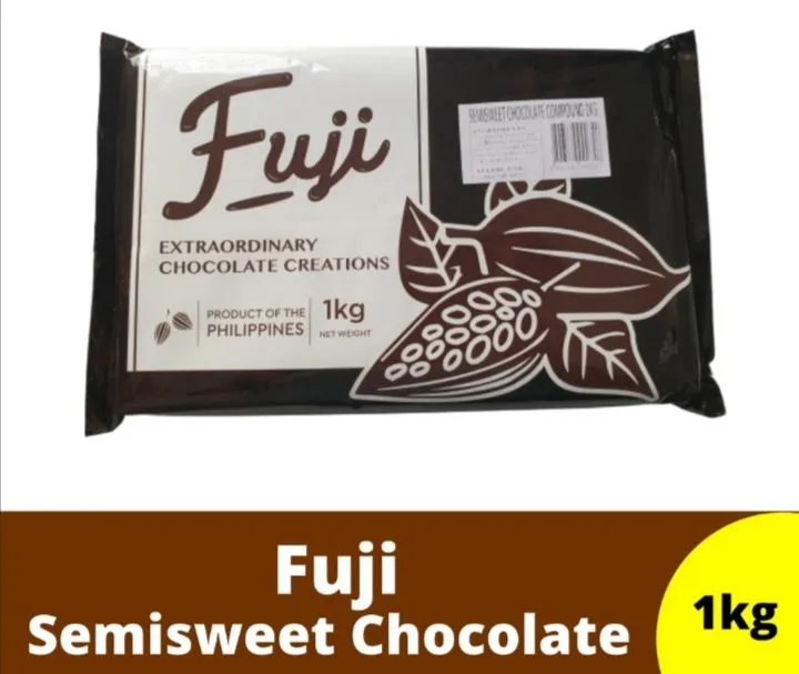 FUJI Chocolate Compound Block Semisweet 1kg | Lazada PH