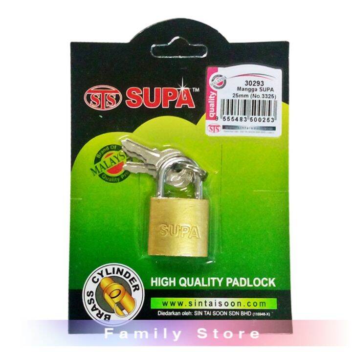SUPA Kunci Mangga 40mm ,SUPA Padlock (1unit) | Lazada