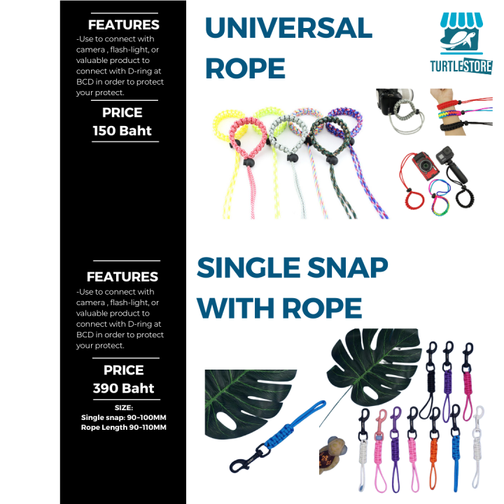 single snap with rope สำหรับดำน้ำ พร้อมส่งจากไทย | Lazada.co.th