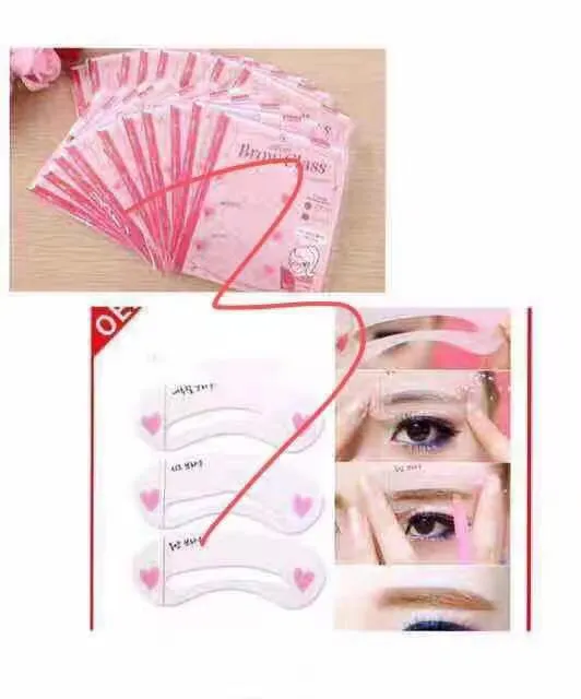 Mini Brow Class Drawing Guide (eyebrow, eyebrow stencil guide, make up ...