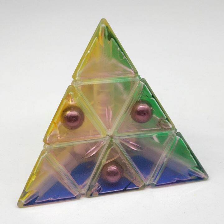 * X-cube Pyraminx Transparent Color Smooth Hand Speed Puzzle Beginner ...