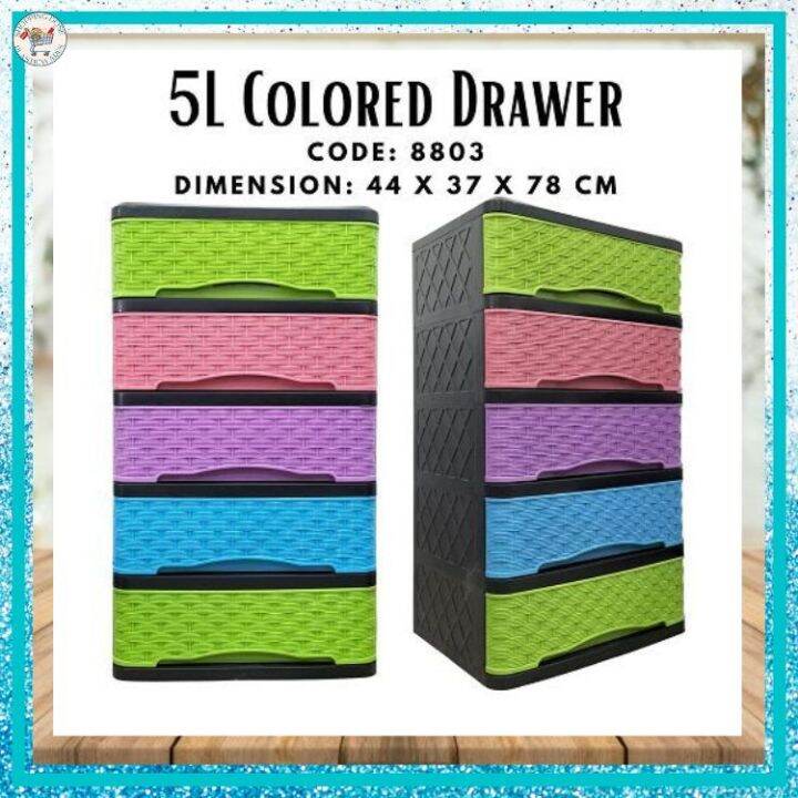 CYK COLORED DRAWER / 5 LAYER / 4 LAYER / 3 LAYER / CLOTHES ORGANIZER ...