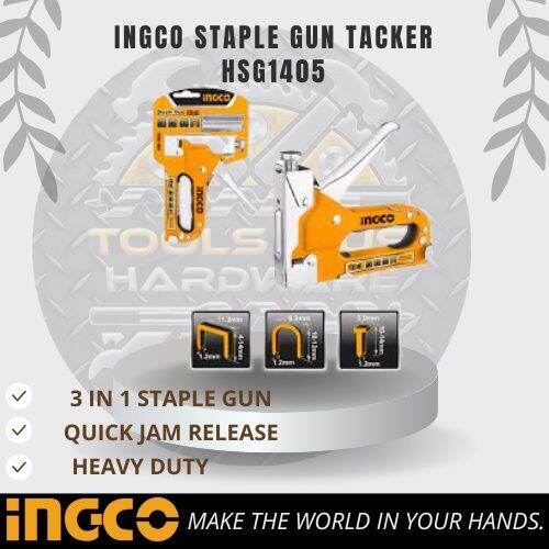 Ingco Staple Gun Tacker Stapler HSG1405 | Lazada PH