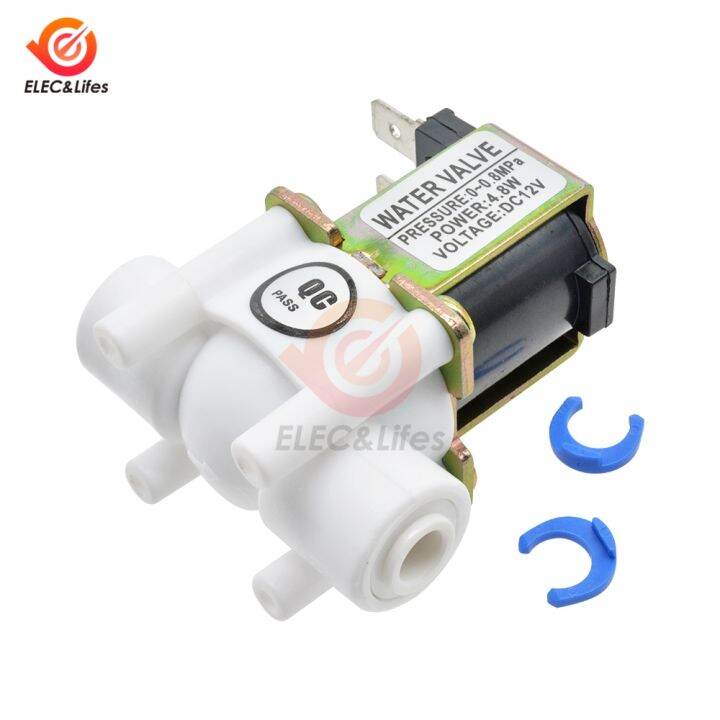NC Electric Solenoid Valve Magnetic DC 12V 24V 1/4 quot; Water Air Inlet Flow Switch Water Pump ...