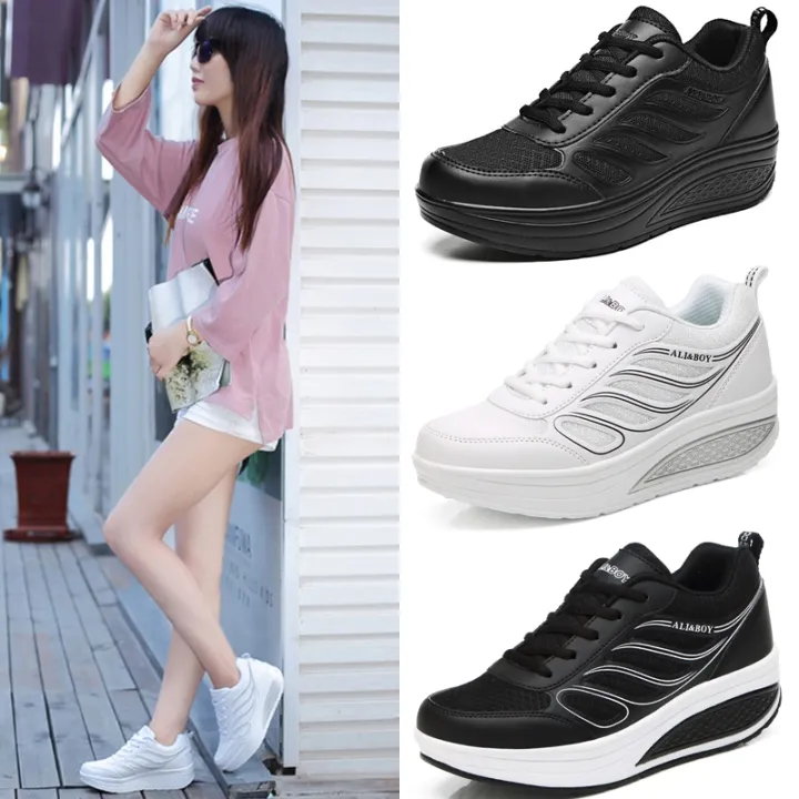 ALI&BOY รองเท้าออกกำลังกายและแฟชั่นเพื่อสุขภาพ รุ่นปีกนางฟ้า | Lazada.co.th