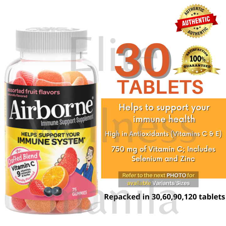 30 Gummies- Airborne Immune Support Supplement AUTHENTIC | Lazada PH