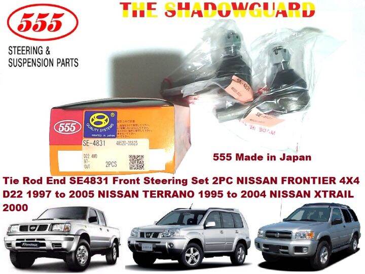 Tie Rod End SE4831 Front Steering Set 2PC NISSAN FRONTIER 4X4 D22 1997 to 2005 NISSAN TERRANO ...