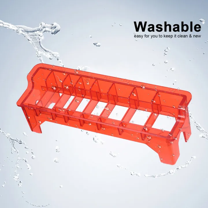 Plastic Clipper Guide Comb Organizer 8 Blocks Hair Clipper Guide Comb ...