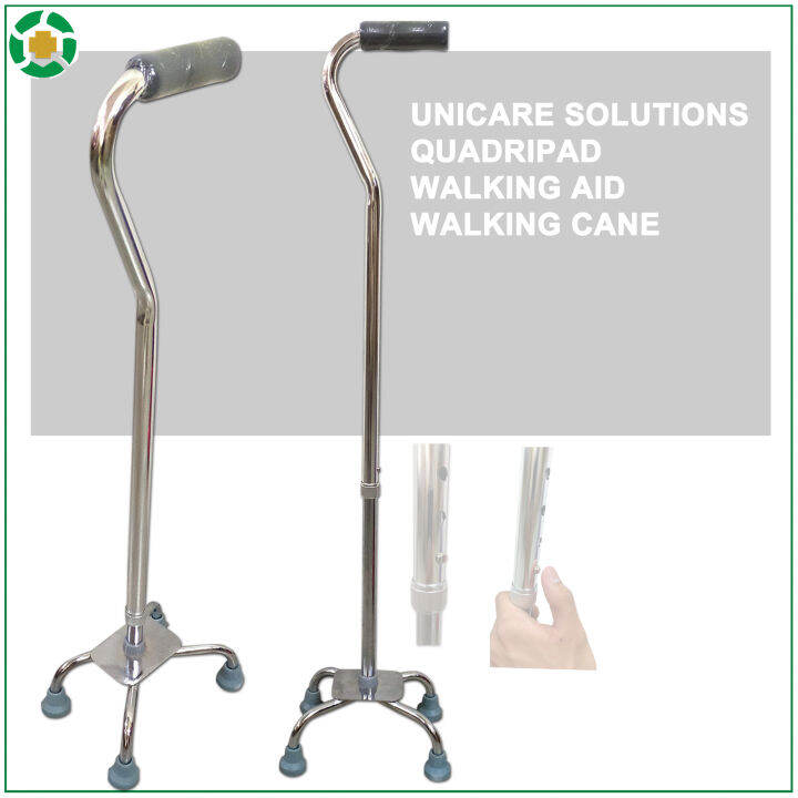 New A941 Adjustable Lightweight Crutch Quadripod Cane Medical Walking ...