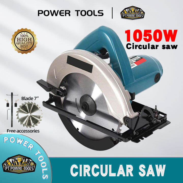 7" Electric Circular Saw Power Tools 1050W Woodworking Table Saw Flip ...