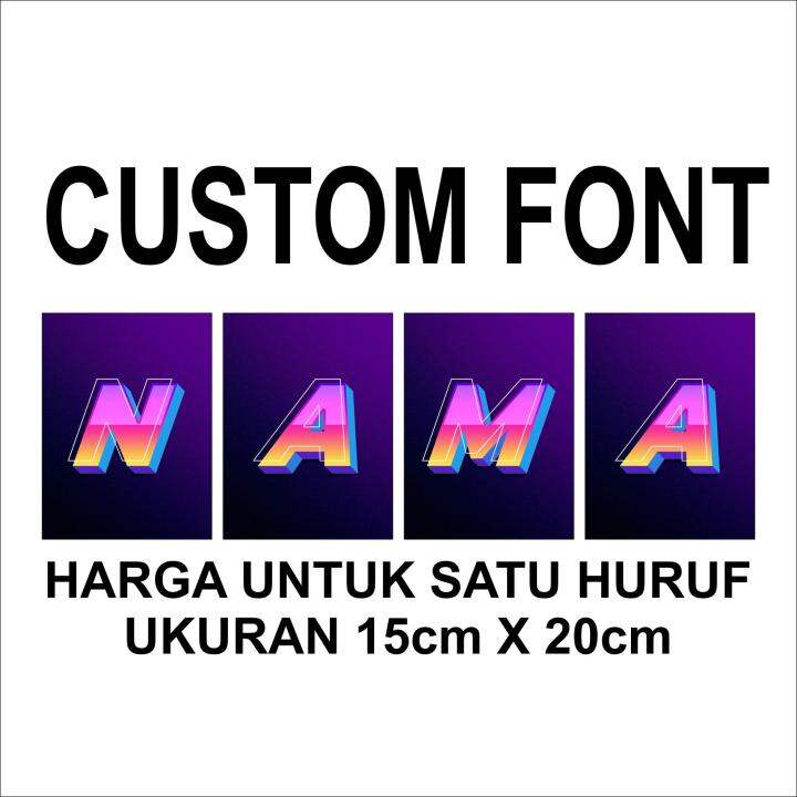 CUSTOM NAMA / HURUF Dipasang di Dinding | Lazada Indonesia