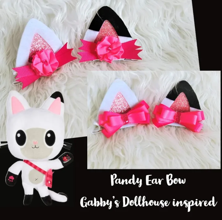 Pandy Ear Bow Gabby's Dollhouse inspired Hair Clip Hair Accessories ...