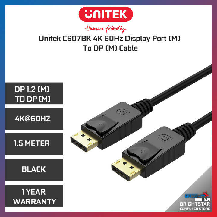 Unitek Display Port (M) To Dp (M) Cable | Lazada