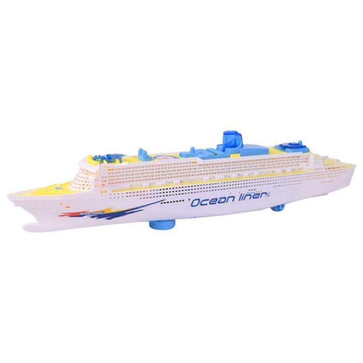 Cruise Ship Toy Colorful Ocean Liner Cruise Ship Boat Electric Ship Toy ...
