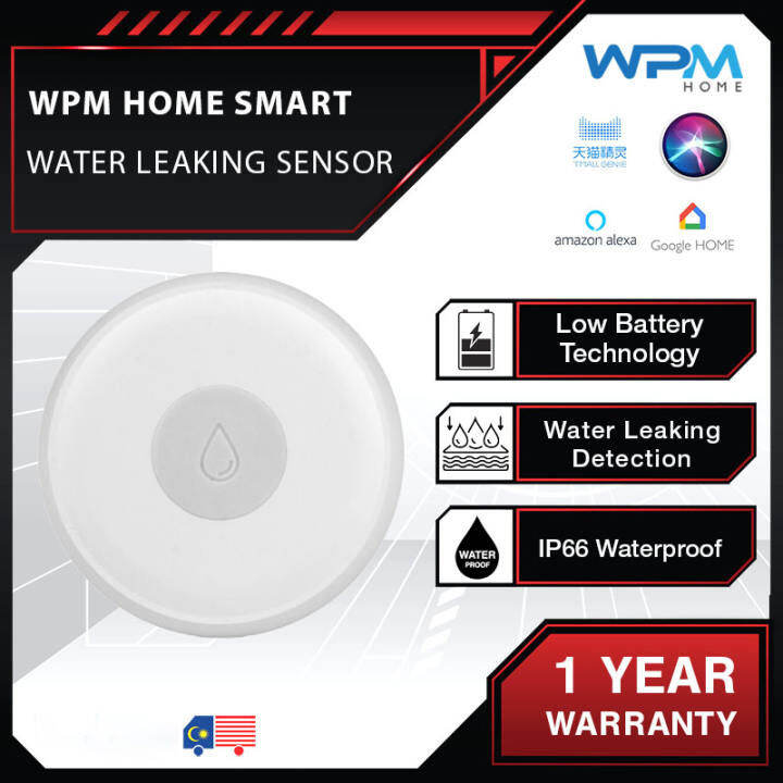 【Ready Stock】WPM Home Zigbee Smart Home Water Leak Sensor Wireless ...