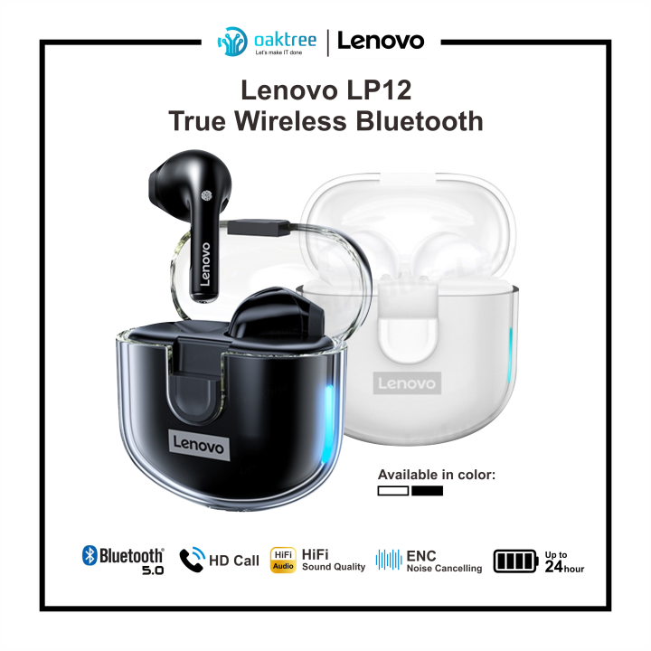 Lenovo LP12 True Wireless Bluetooth Earphone TWS Noise Reduction ENC ...