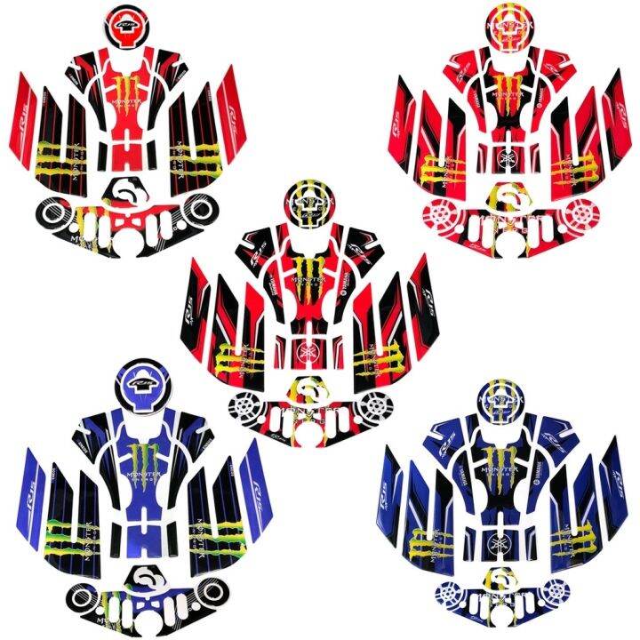 Yamaha Yzf r15 v3 Yzf-r15 v2 motorcycle sticker decal fuel tank pad ...