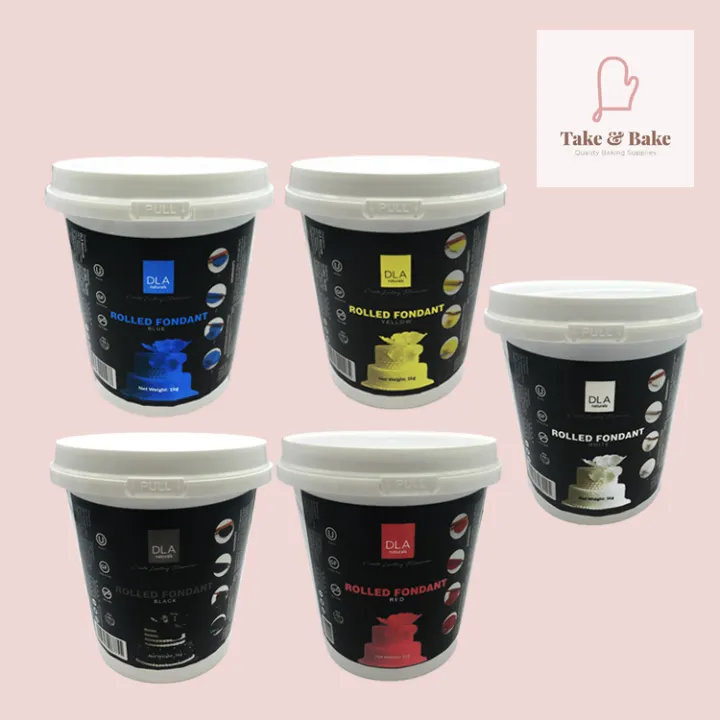 DLA Naturals Rolled Fondant Dough 1kg (Available in 5 colors) | Lazada PH