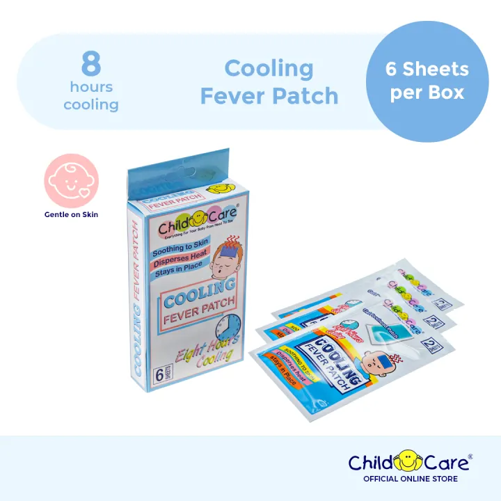 Child Care Cooling Fever Patch for Kids or Baby (Cooling Forehead ...