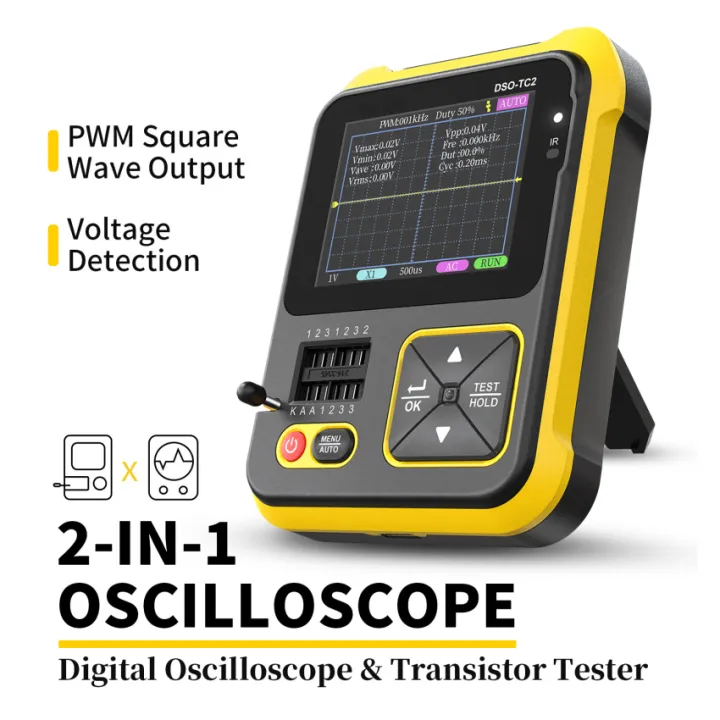 New Oscilloscope 2 In 1 DSO-TC2 Handheld Portable Digital Oscilloscope ...