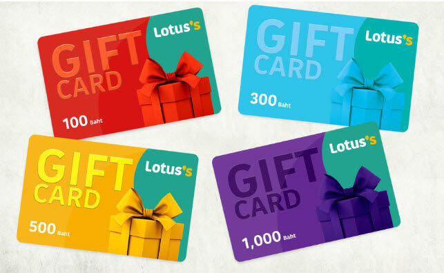 บัตรของขัญ Tesco Lotus gift card บัตรเงินสด บัตรโลตัส 1000 บาท | Lazada ...