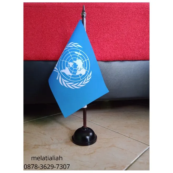 Bendera PBB || Bahan kayu || Bendera Meja | Lazada Indonesia
